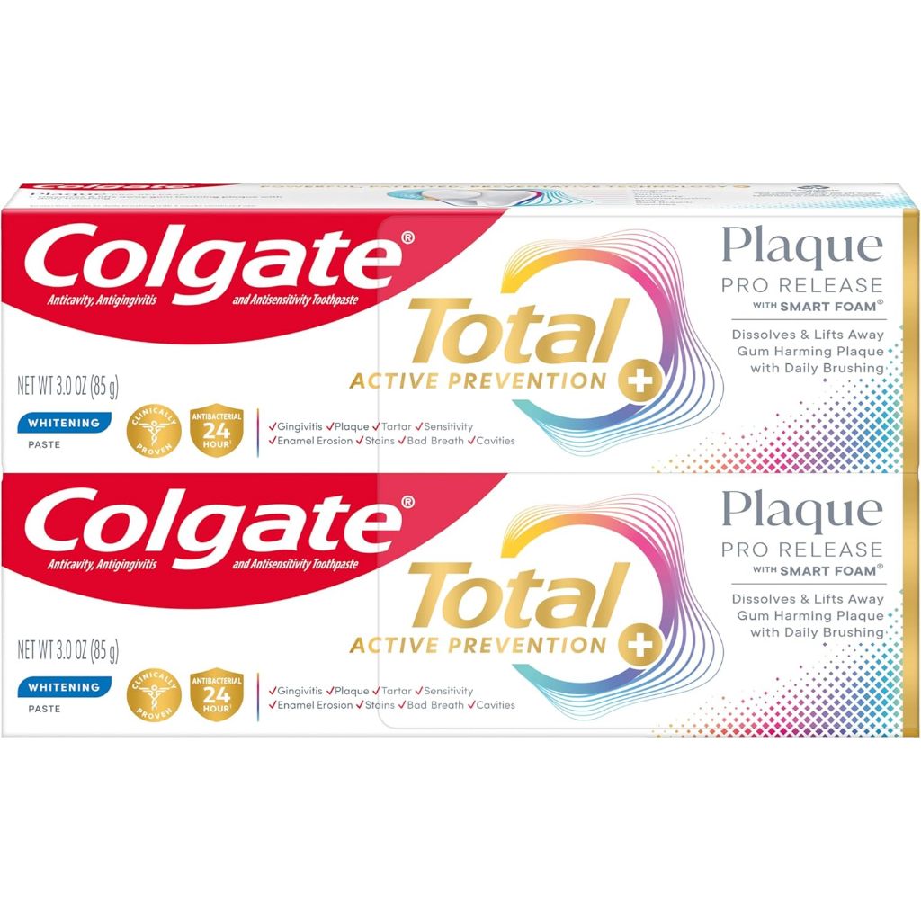 Kem đánh răng làm trắng Colgate Total Plaque Pro Release Whitening ...