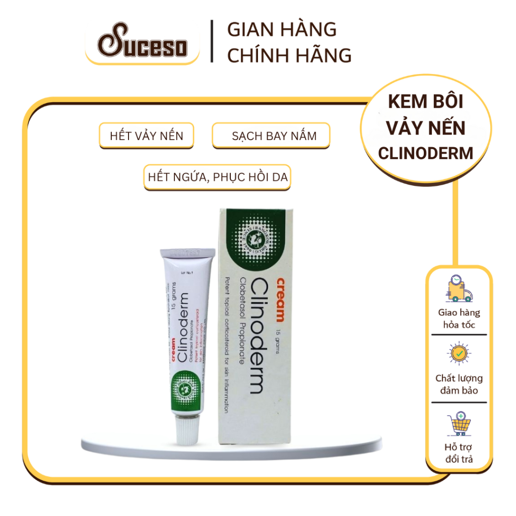 Kem Bôi Da Clinoderm Thái Lan Cream 15g Hỗ Trợ Vảy Nến, Da Ngứa, Khô ...