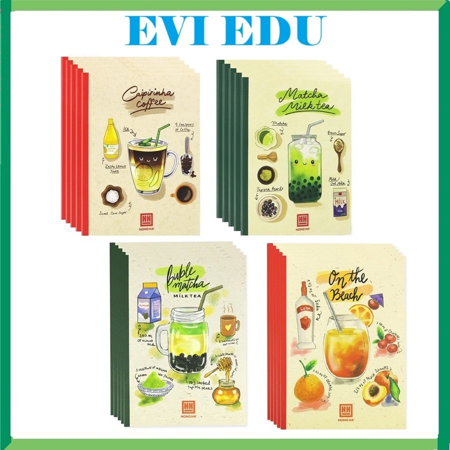 Lốc 5 quyển vở kẻ ngang có chấm B5 Cocktail Hồng Hà 1427 / 1428 / 1429 ...