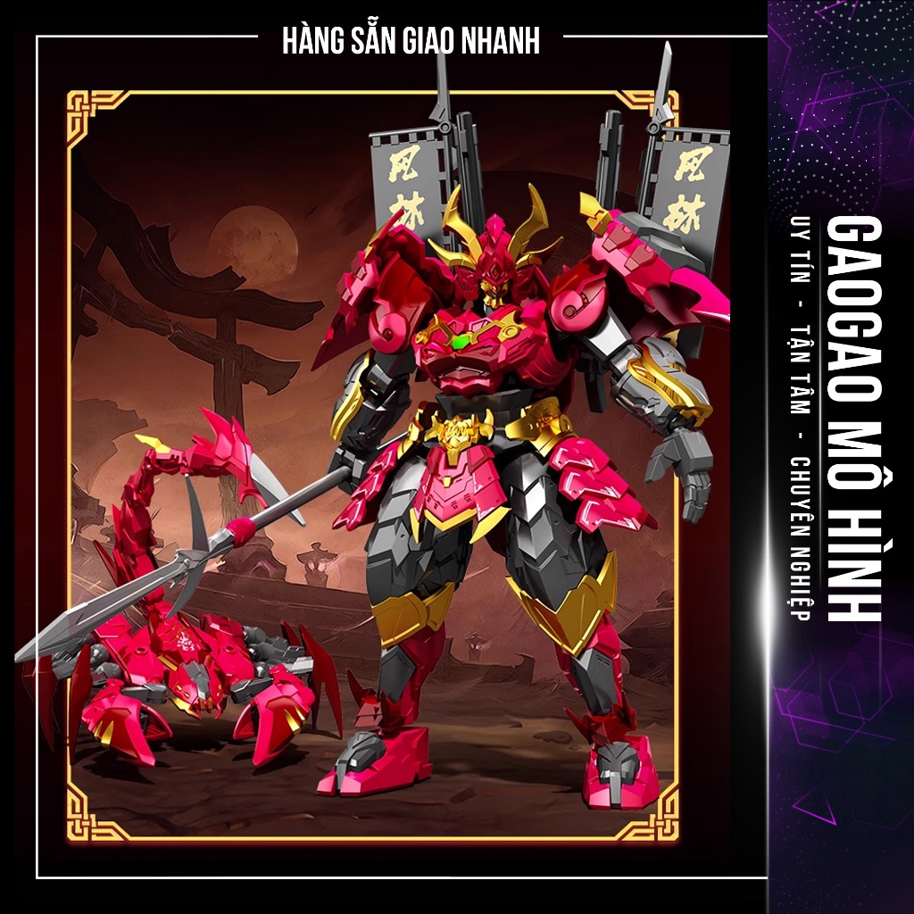 Mô hình lắp ráp chính hãng Cangdao Musha và full set 4 mẫu (Tặng đế ...