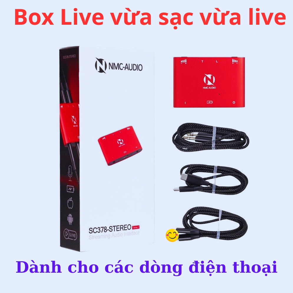 Box live NMC-AUDIO SC378-STEREO Version 2, âm thanh sắc nét, thu âm ...