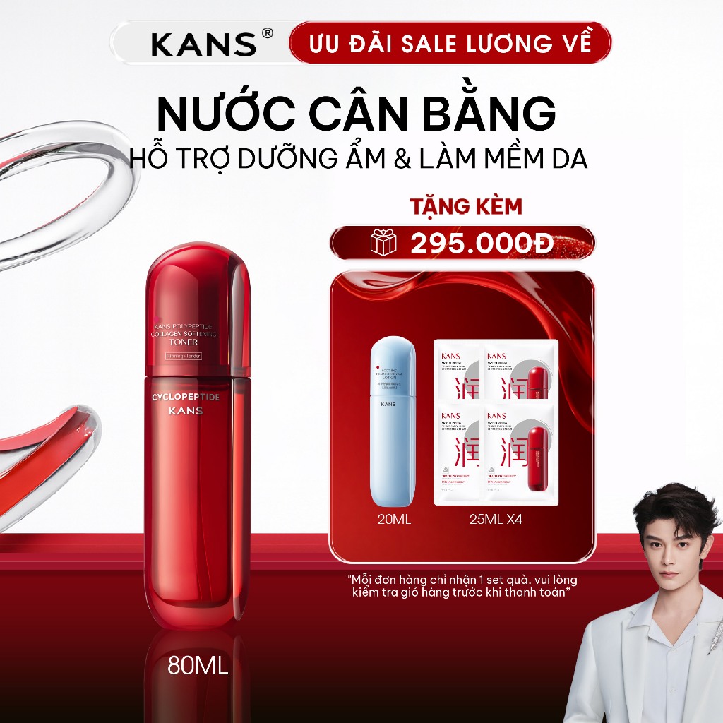 Toner Cấp Ẩm Da KANS Polypeptide Collagen Nước Cân Bằng Nước Hoa Dành ...