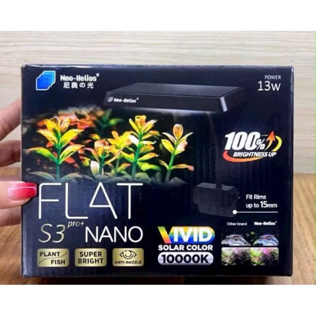 Đèn thủy sinh Neo Helios Flat Nano S3 Pro+ | công suất 13W, đỏ cá không đỏ nước | Shopee Việt Nam