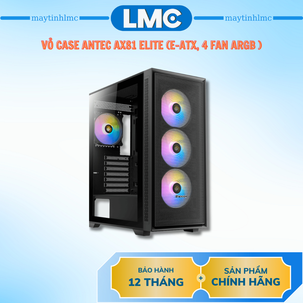 [FullVAT] Vỏ case ANTEC AX81 Elite (E-ATX, 4 Fan ARGB, Màu đen) (Bảo ...