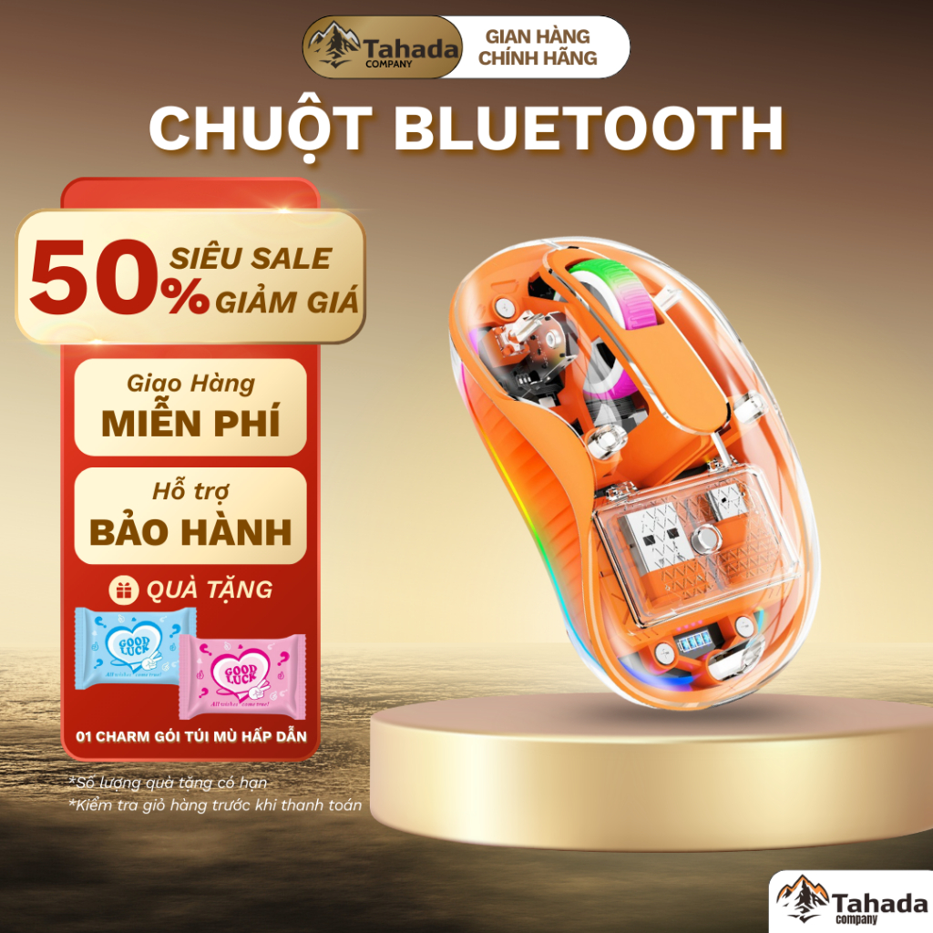Chuột bluetooth M333 slient trong suốt Kết nối Bluetooth/USB/TypeC Độ ...