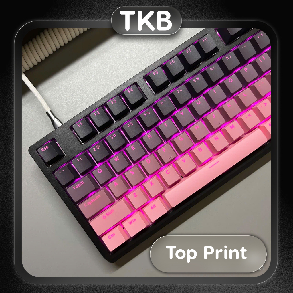 Keycap Xuyên Led Gradient Dành Cho Bàn Phím Cơ Mạch Ngược OEM Profile ...