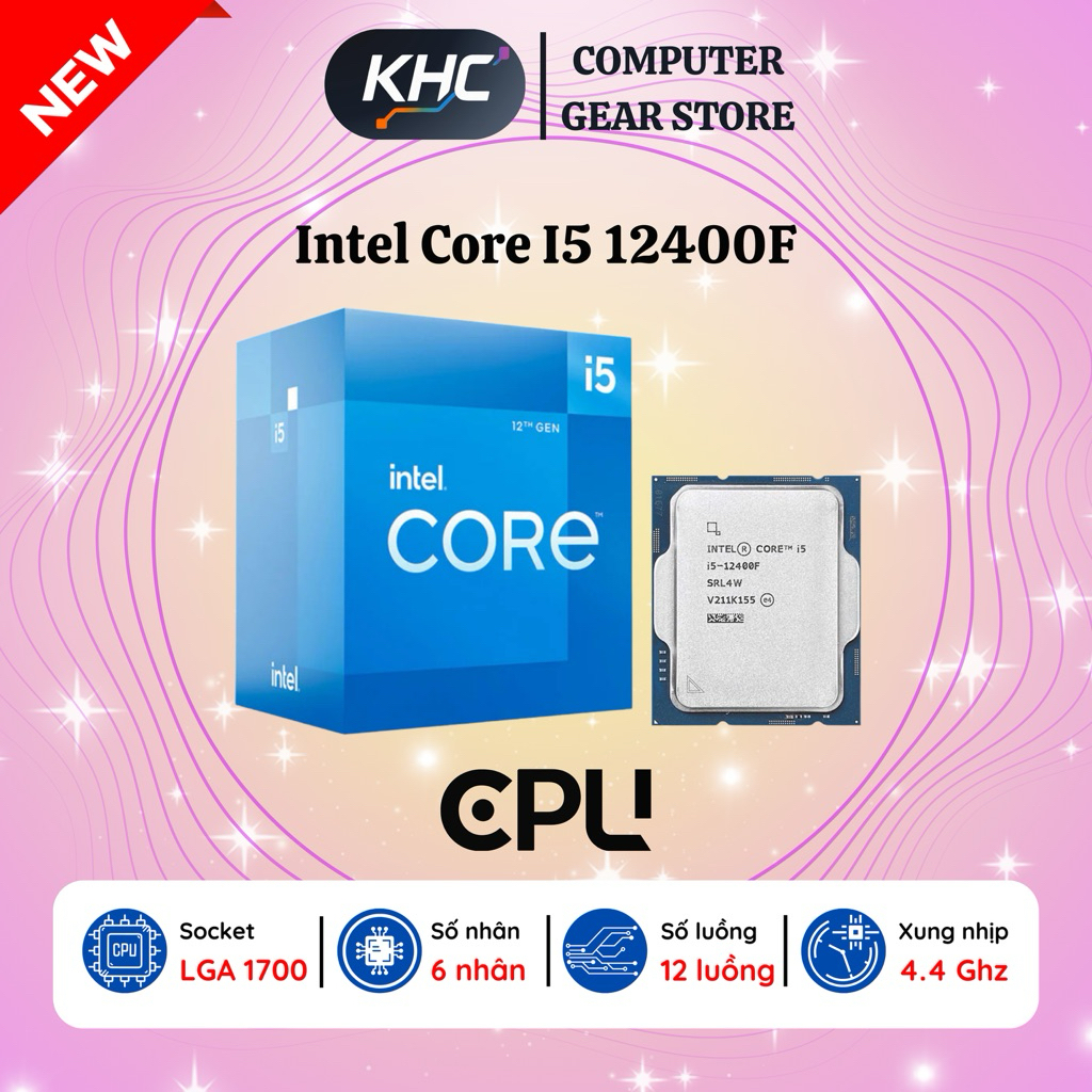 [Full VAT] CPU Intel Core i5 12400F / 13400F / 14400F / 14600KF / 12400 ...
