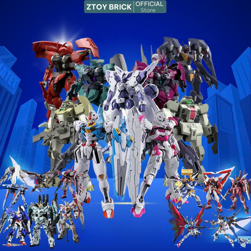 Mô hình lắp ráp aerial , rising freedom , astray red frame , omega ...