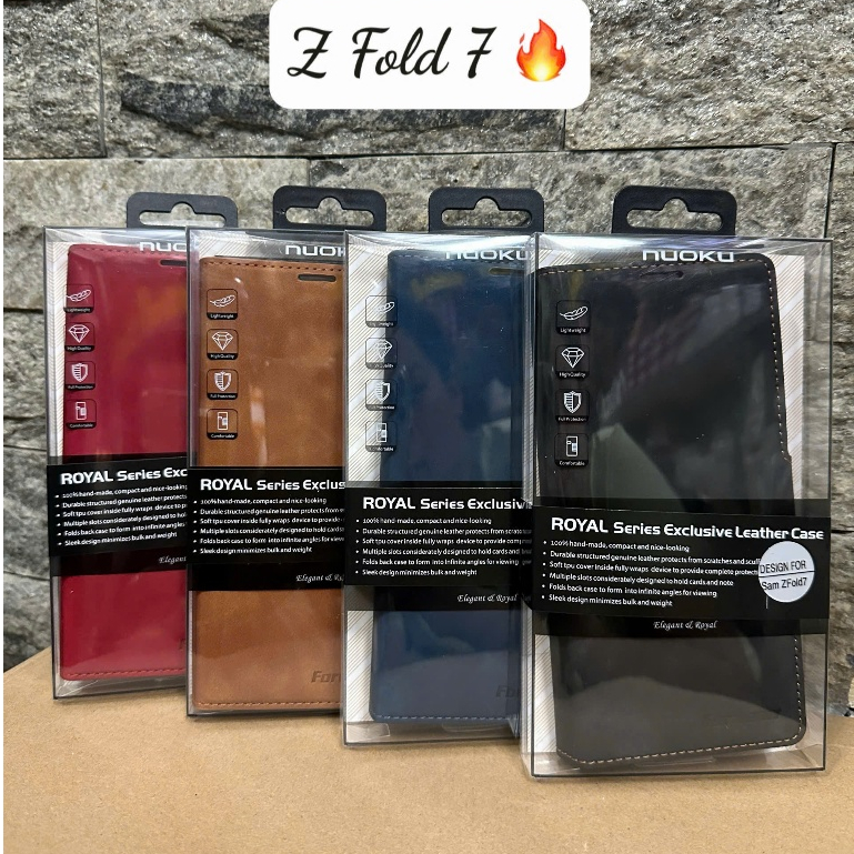 Bao Da Samsung Z FOLD 7 Z FLIP 7 Z Fold 5 5G Z Flod 4 ZFold 3 hiệu NOUKU Kiểu Ví Gập Nam Châm Có ...