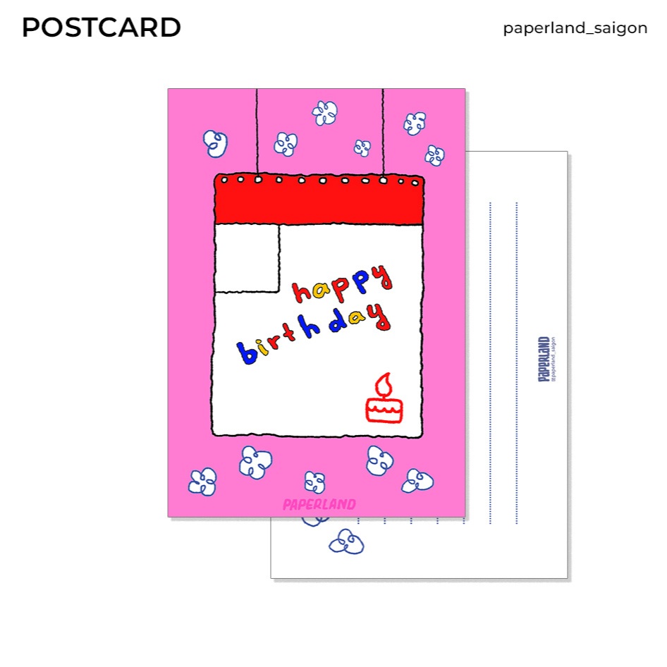 [mẫu mới] THIỆP SINH NHẬT HÌNH TỜ LỊCH HAPPY BIRTHDAY | POSTCARD SINH ...
