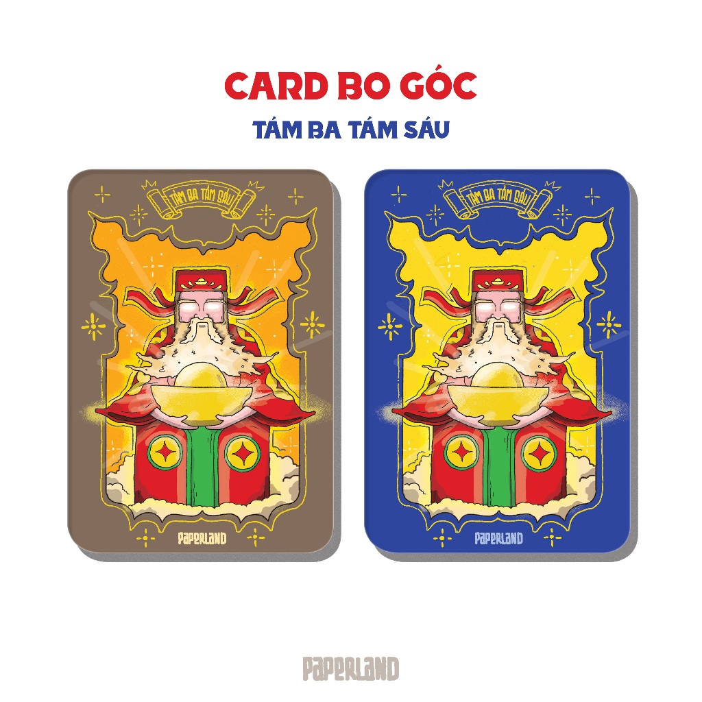 Card bo góc PVC nhựa cứng” tám ba tám sáu” dễ thương | Thần tài lộc may ...