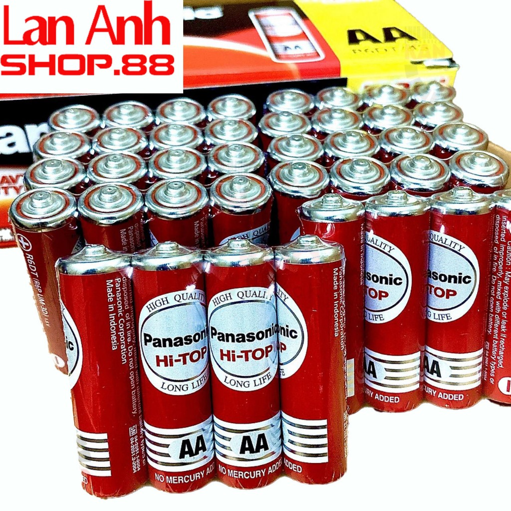 Pin AA Panasonic R6DT-4S X combo 5/10/15 vỉ pin tiểu 2A chất lượng cao ...