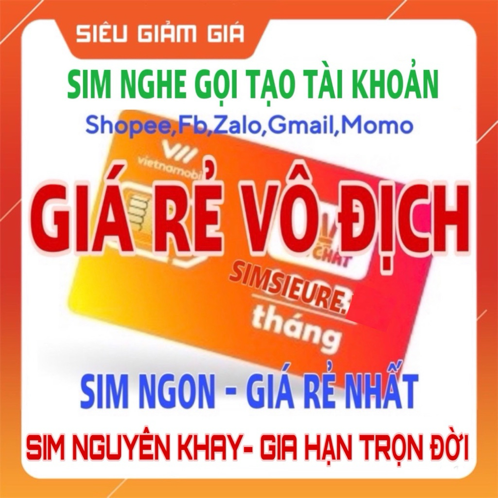 KHO SIM VIETNAMOBILE GIÁ RẺ ,NHẬN OTP CÁC LOẠI TÀI KHOẢN. | Shopee Việt Nam