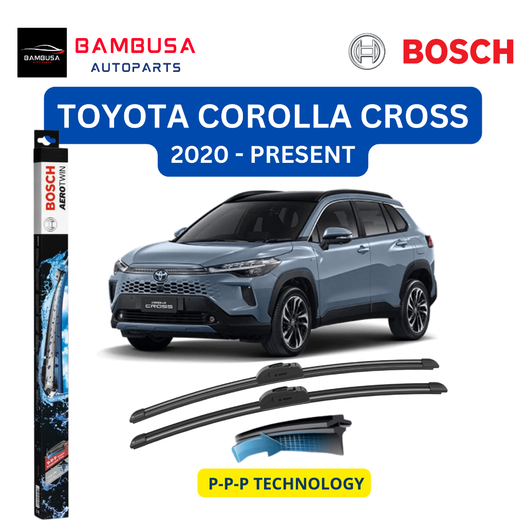 Bộ gạt mưa TOYOTA COROLLA CROSS | BOSCH chính hãng | đời xe 2020-nay ...