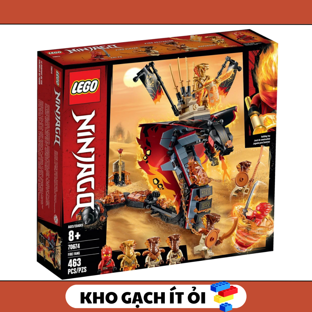 NEW SEAL box đẹp - Lego Ninjago set 70674 Fire Fang | Shopee Việt Nam