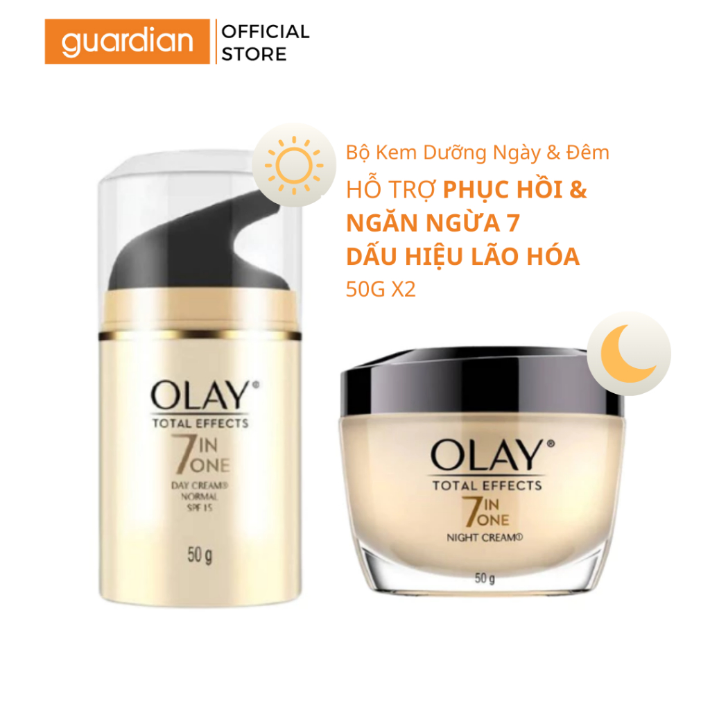 Combo Olay Total Effects Kem Dưỡng Đêm 50g & Olay Kem Dưỡng Ngày SPF 15 ...
