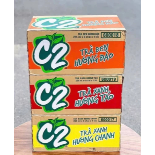 Thùng 24 chai trà xanh C2 225ml | Shopee Việt Nam