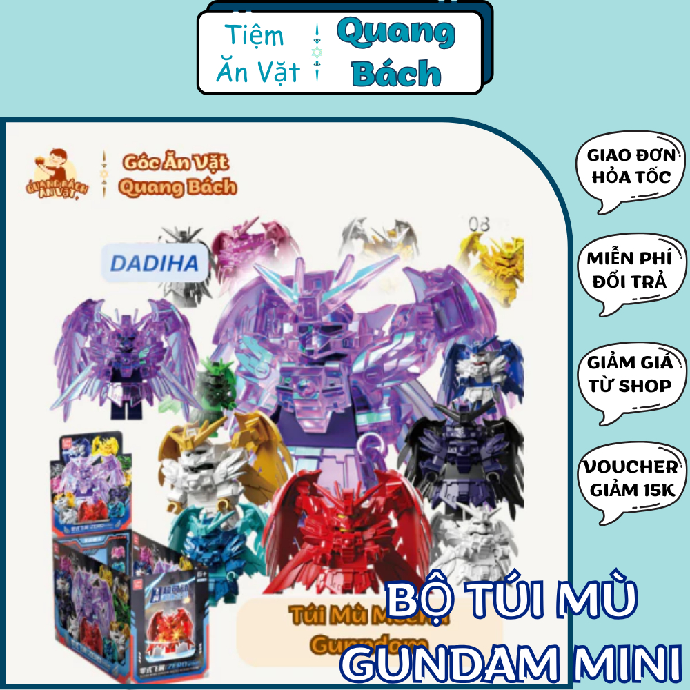 Túi Mù Lắp Ghép [Phát Sáng] Gundam Minifigures, Mecha Wing, Tam Quốc 12 ...