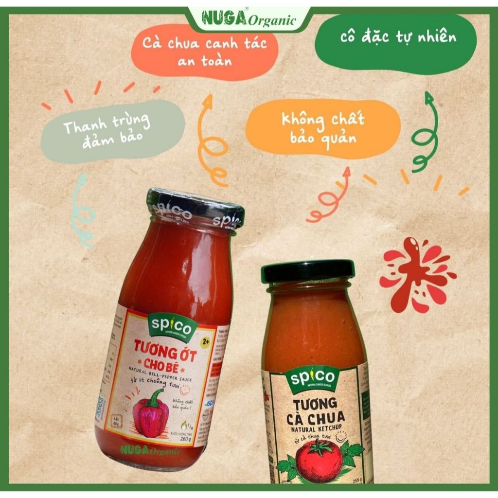 Tương cà chua, tương ớt cho bé yêu - Spico - 255g & 260g | Shopee Việt Nam