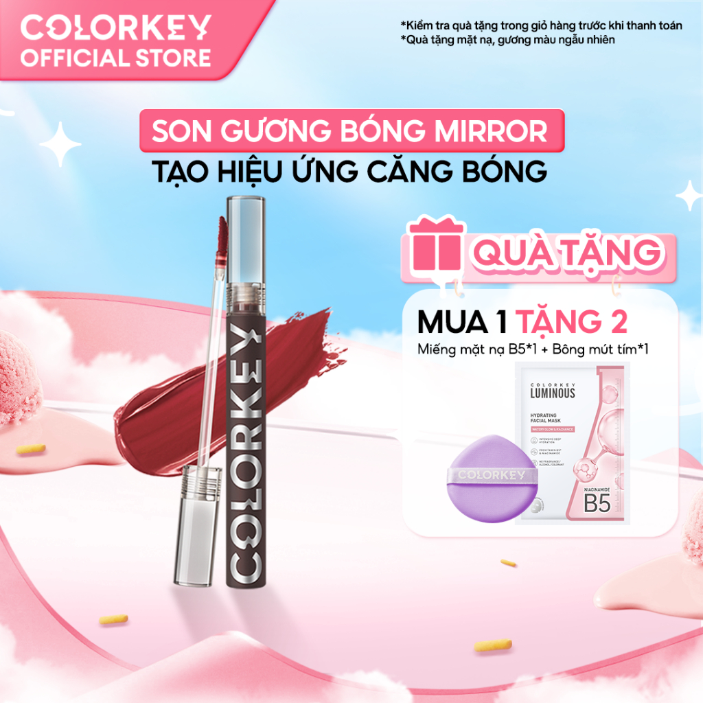 [LIVE] Son Môi Gương Bóng COLORKEY Màu Son Bám Lâu 1.7g | Shopee Việt Nam