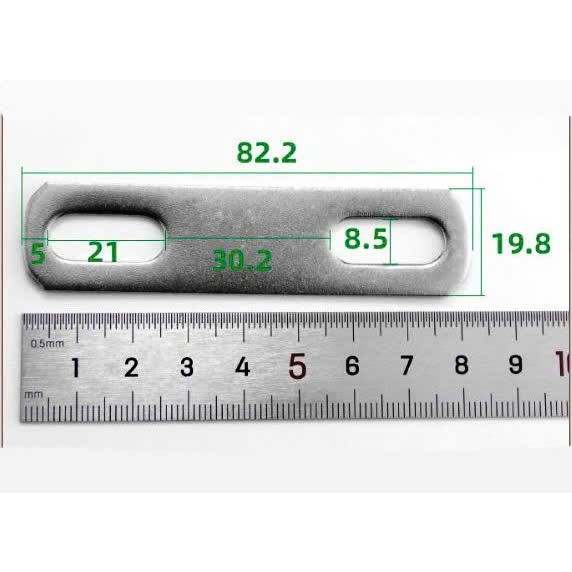 Pass Inox 304 dài 8cm, Lỗ Dài, Thanh Kẹp Cùm U Dày, Hàng Thép không ghỉ ...