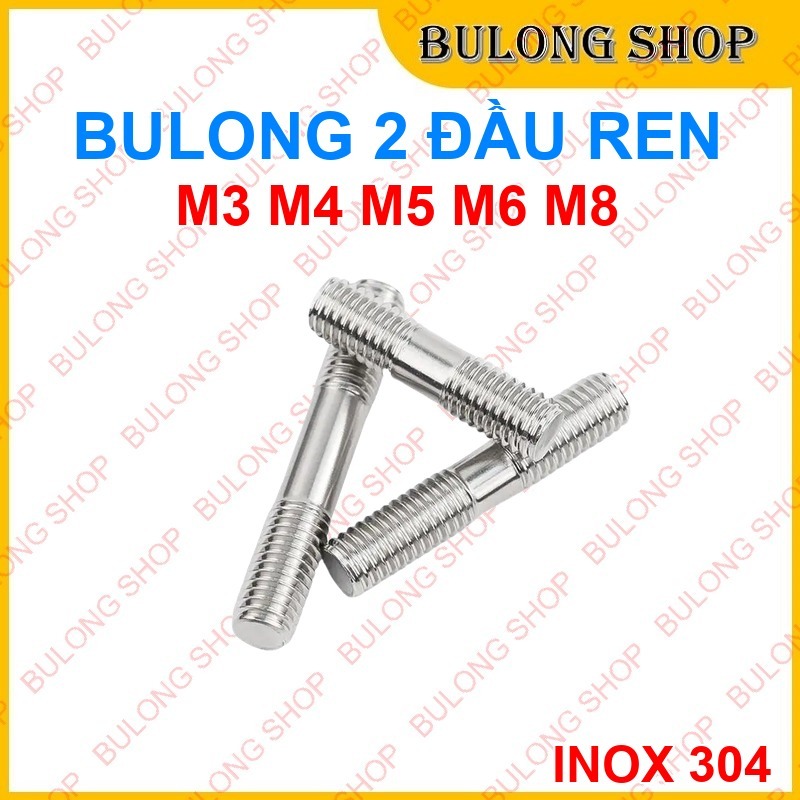 Ty Ren Inox 304 M6 M8 - Guzong, Bulong 2 Đầu Ren - Dùng Cho Xây Dựng ...