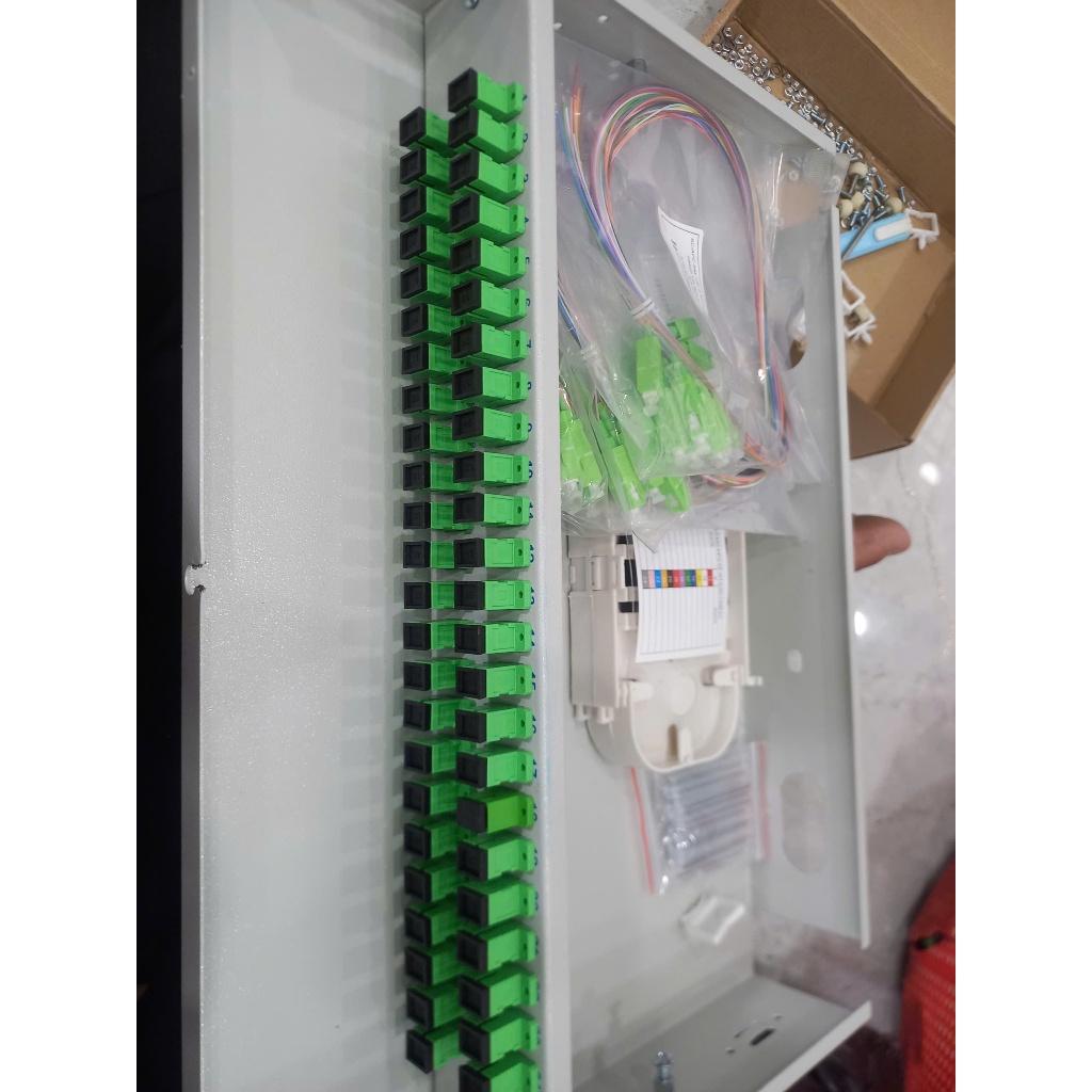 Hộp phối quang ODF 24FO Full phụ kiện APC | Shopee Việt Nam