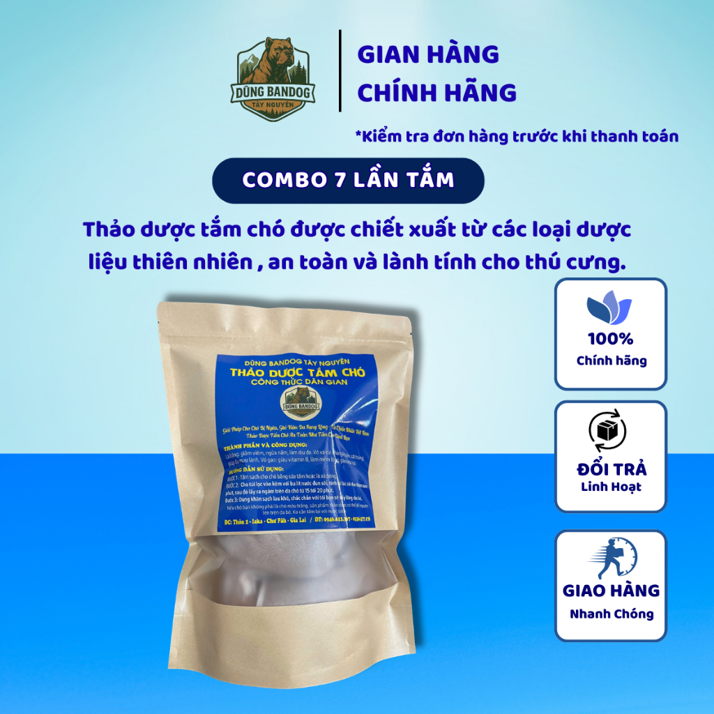 Thảo Dược Tắm Chó – Giúp Da Lông Khỏe & Giảm Mùi Hôi - Dũng Bandog Tây ...