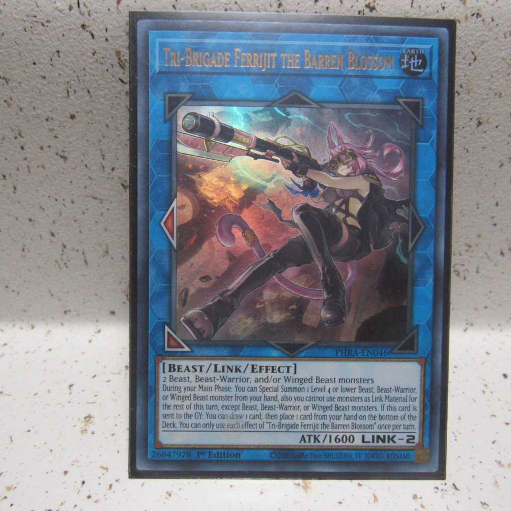 UK mã đầu PHRA 1st tem vàng Ultra Rare Yugioh thẻ bài tri brigade ...