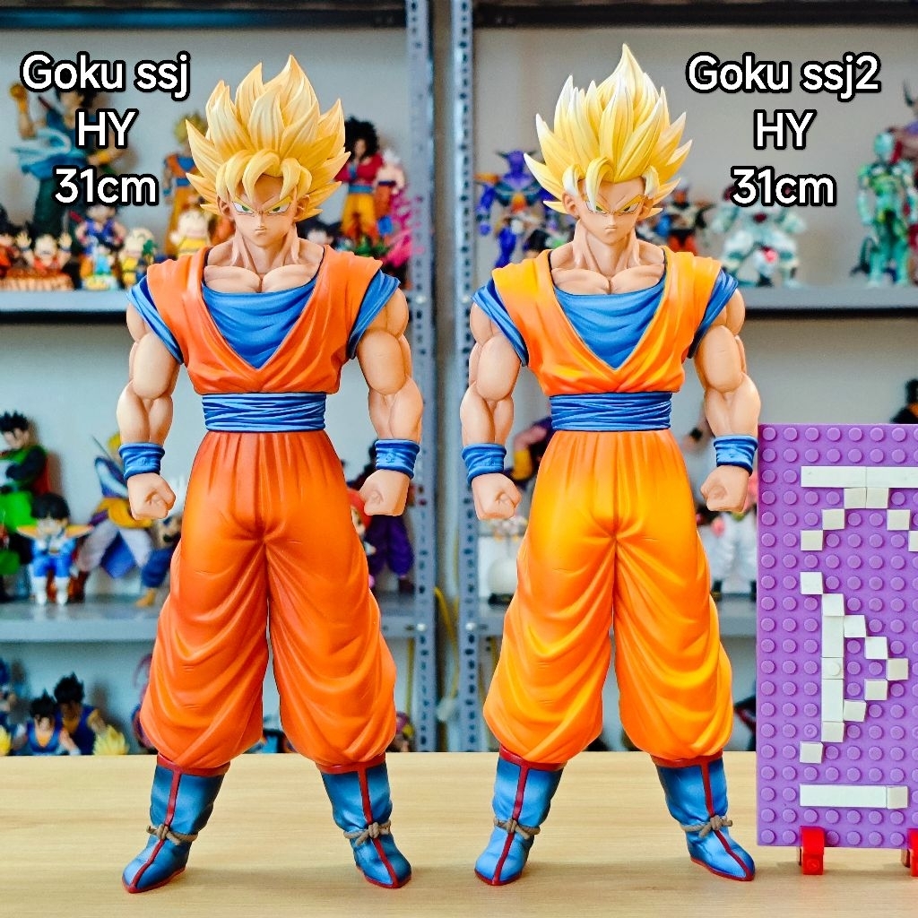 Mô hình Dragon ball - Goku ssj và ssj2 HY studio cao 31cm | Shopee Việt Nam