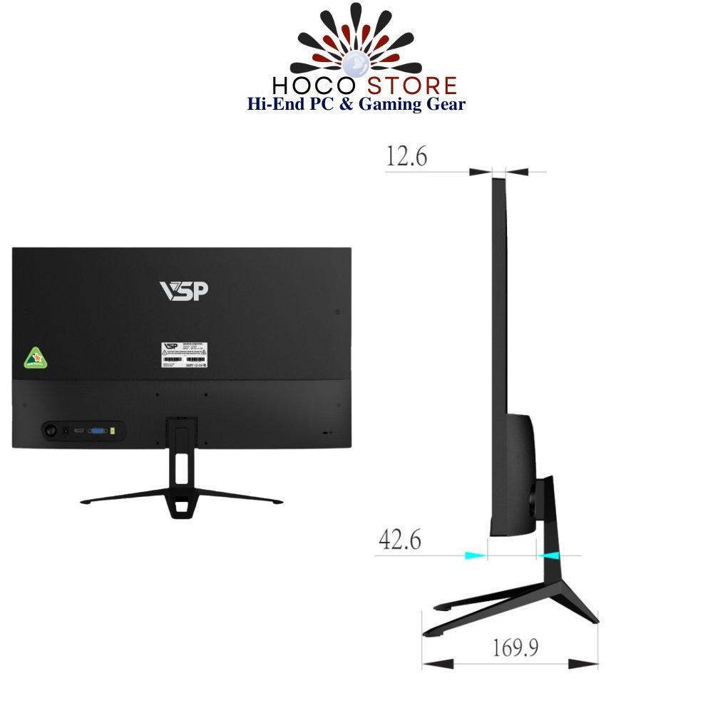 Màn hình phẳng 24 inch LED mỏng tràn viền VSP V2408S 100Hz FHD l Hoco Store PC | Shopee Việt Nam