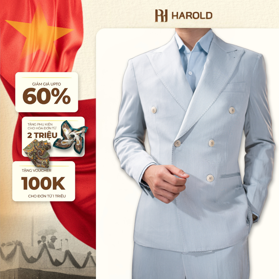 Bộ Suit Nam Cao Cấp Harold Nice Azure (Jacket + Quần) Chống Nhăn ...
