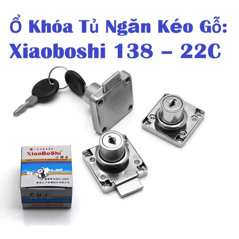Ổ Khóa Tủ Ngăn Kéo Gỗ: Xiaoboshi 138 – 22C Thép Mạ Crom Chống Gỉ Bền ...