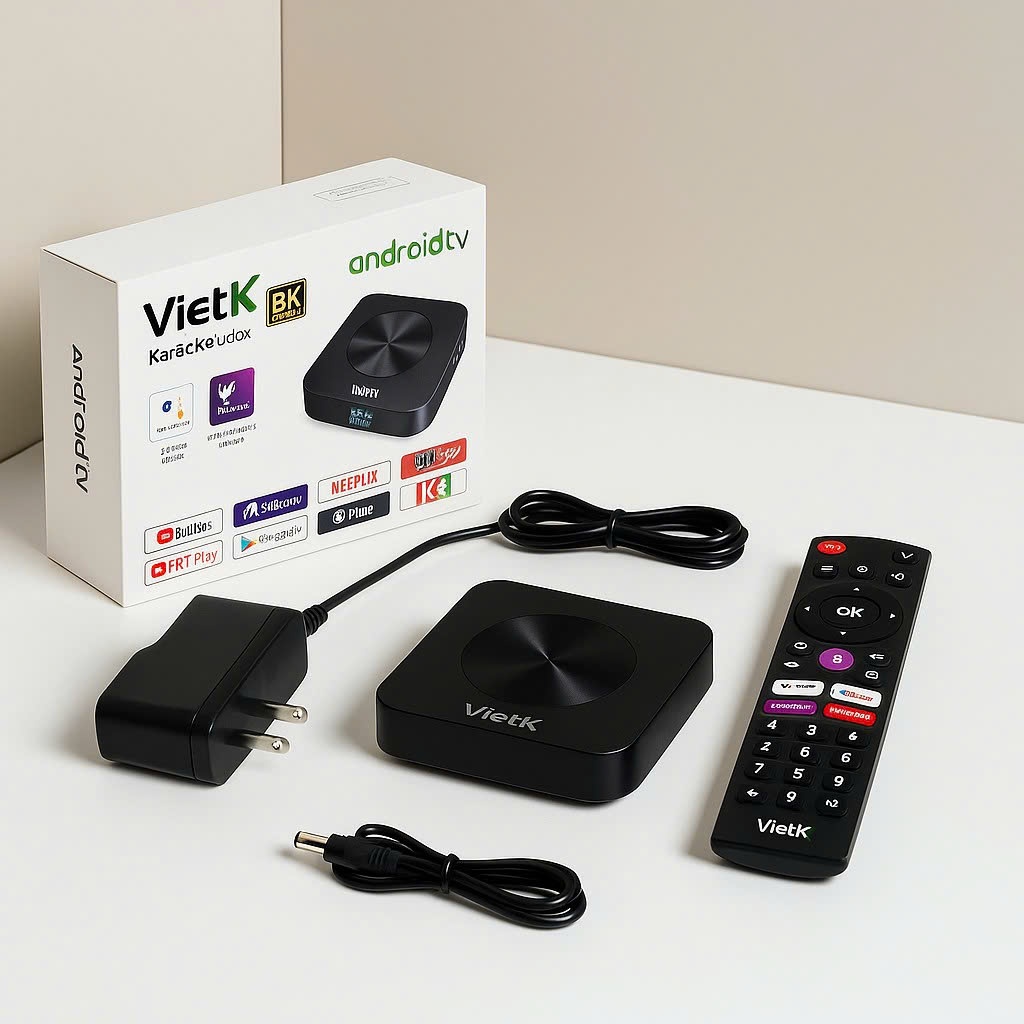 Đầu Karaoke VietK VBox 8K – Android TV Box 12.0, Hát Karaoke Online ...