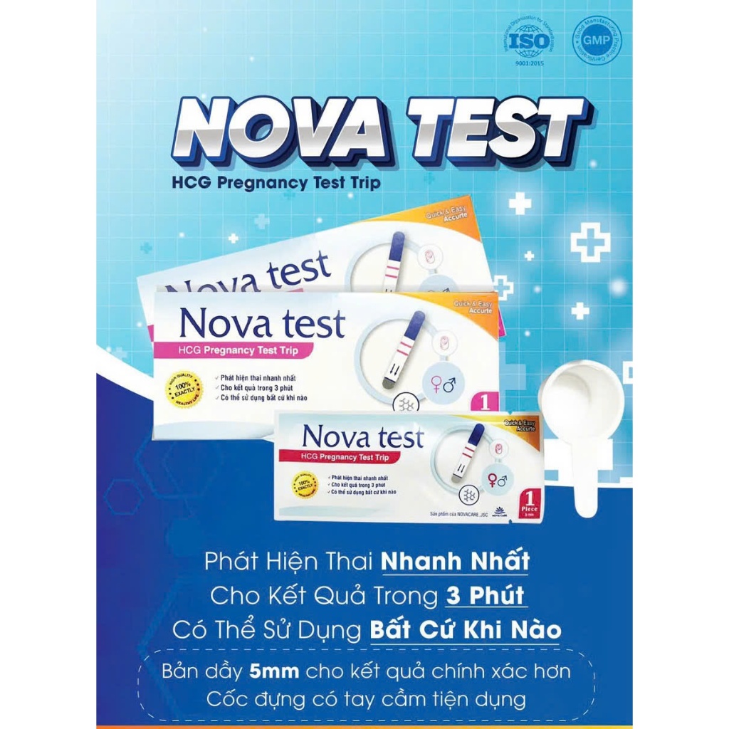 Que thử thai, test thử thai Nova Test ( bản 5mm),Test nhanh, hiệu quả ...