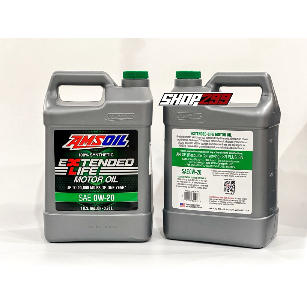 DẦU NHỚT TỔNG HỢP 100% AMSOIL XL 0W20 (2025+) - 3.78L tiêu chuẩn API SP ...