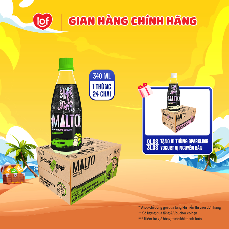 Sparkling Yogurt MALTO Shake It Off sữa chua có ga hương chanh chai ...