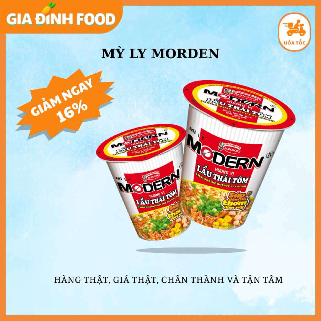 Mì Modern ly Lẩu thái tôm chua cay | Shopee Việt Nam