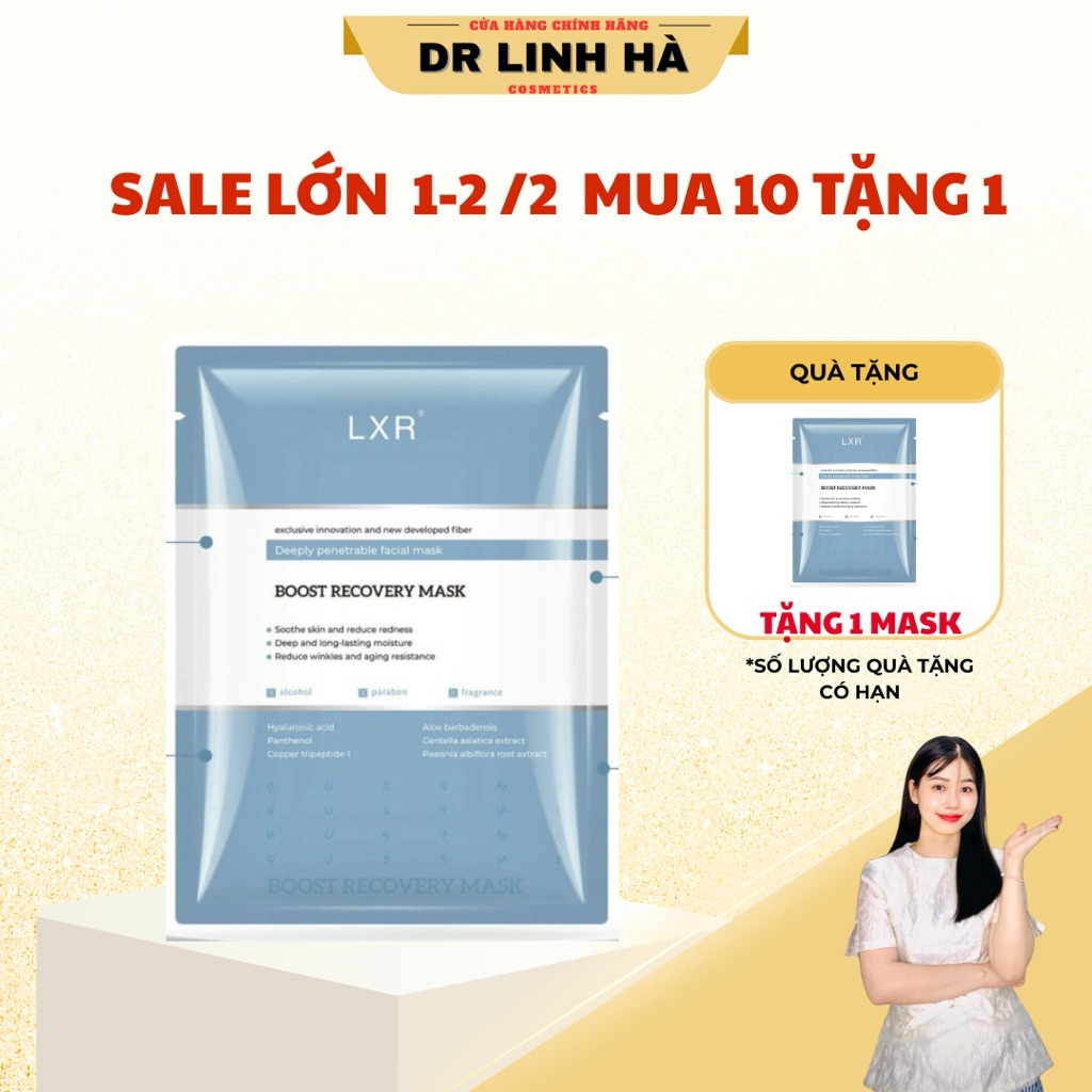 [Combo 10] Mặt nạ LXR Boost Recovery Mask Đồng Peptide Cấp Ẩm Hỗ Trợ ...