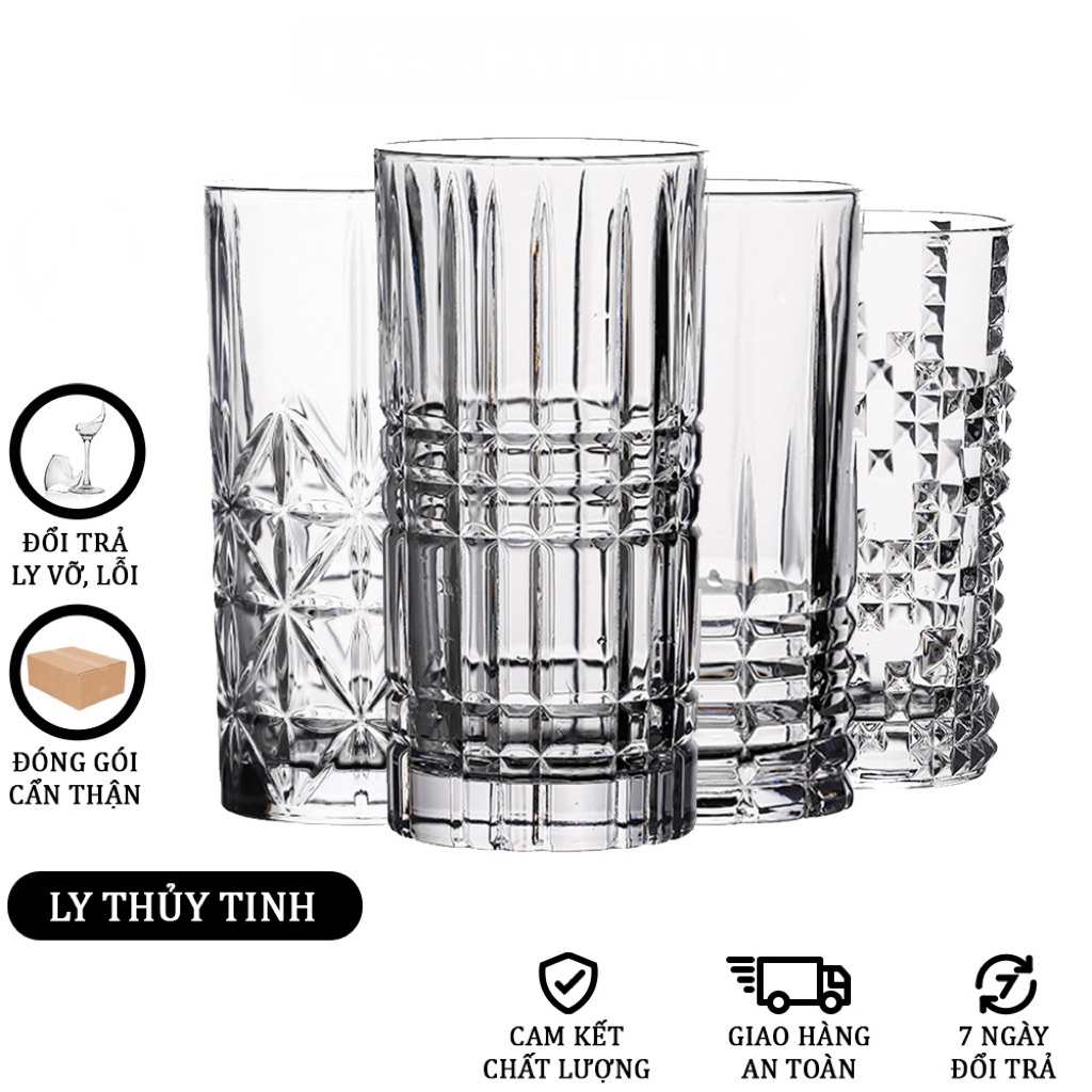 Ly Highball Cocktail Longdrink (Các Loại) - Ly uống Bia Thuỷ tinh ...