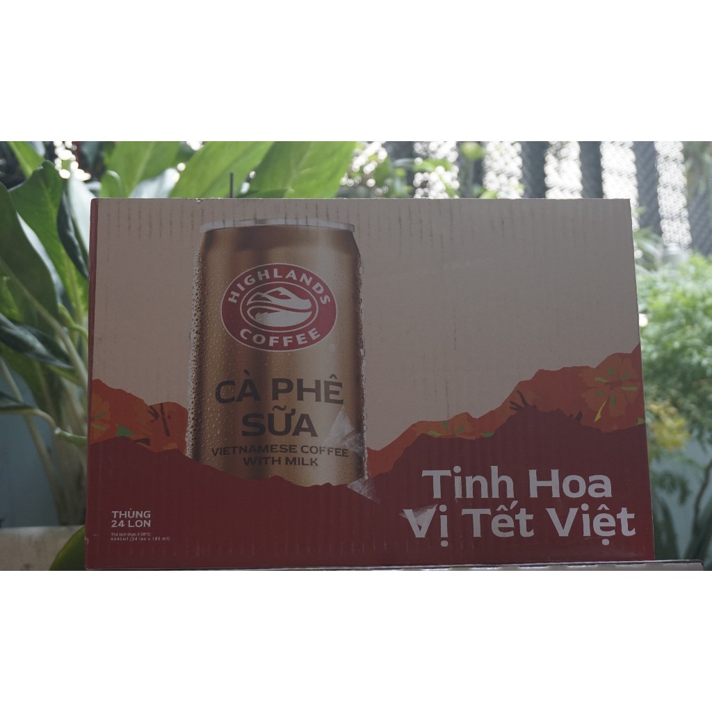 Cà phê sữa uống liền HIGHLANDS COFFEE thùng 24 lon | Shopee Việt Nam