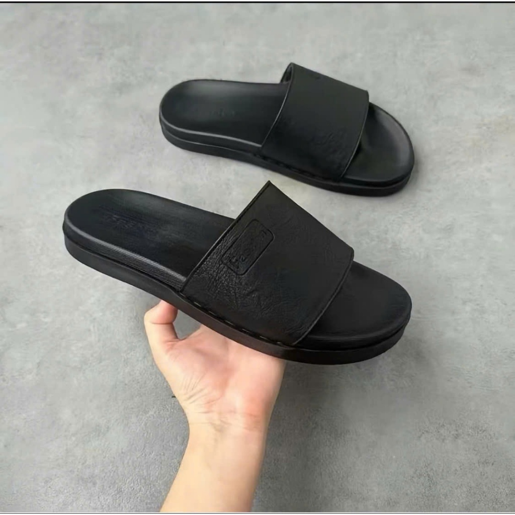 Dép Lê Nam Quai Da Bản In Logo Fashion, Khâu Quai Chắc Chắn, Thời Trang ...