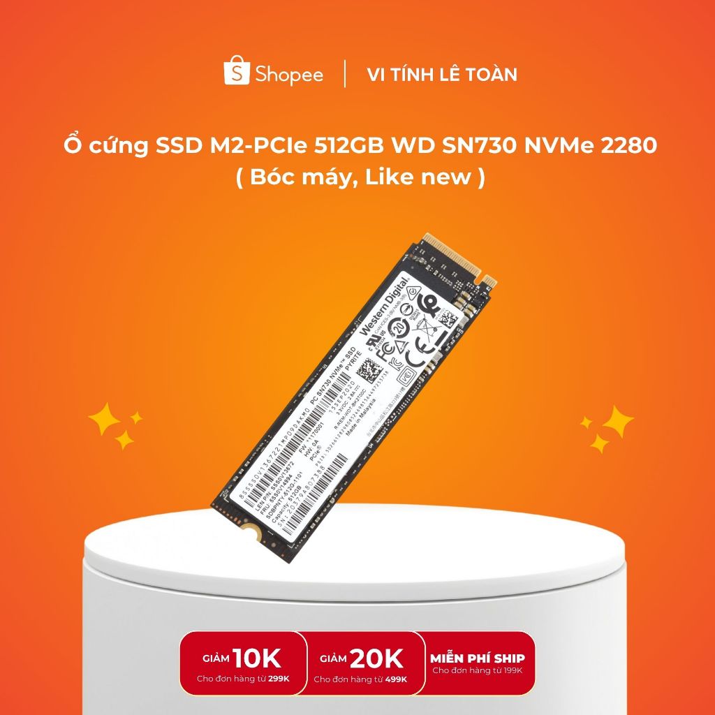 Ổ cứng SSD M2-PCIe 512GB WD SN730 NVMe 2280 (Like new) | Shopee Việt Nam