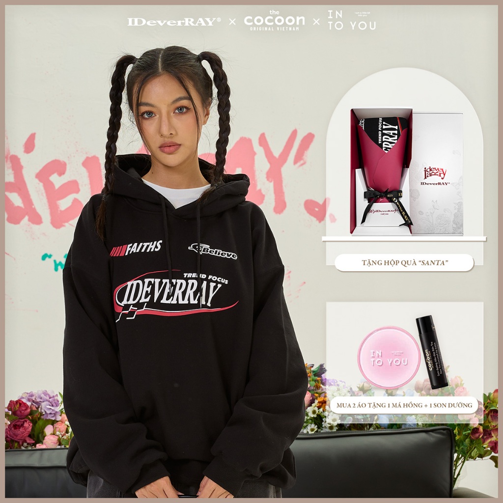 [HỘP HOODIE SNOW] Áo hoodie unisex cao cấp chính hãng IDeverRAY Racing ...