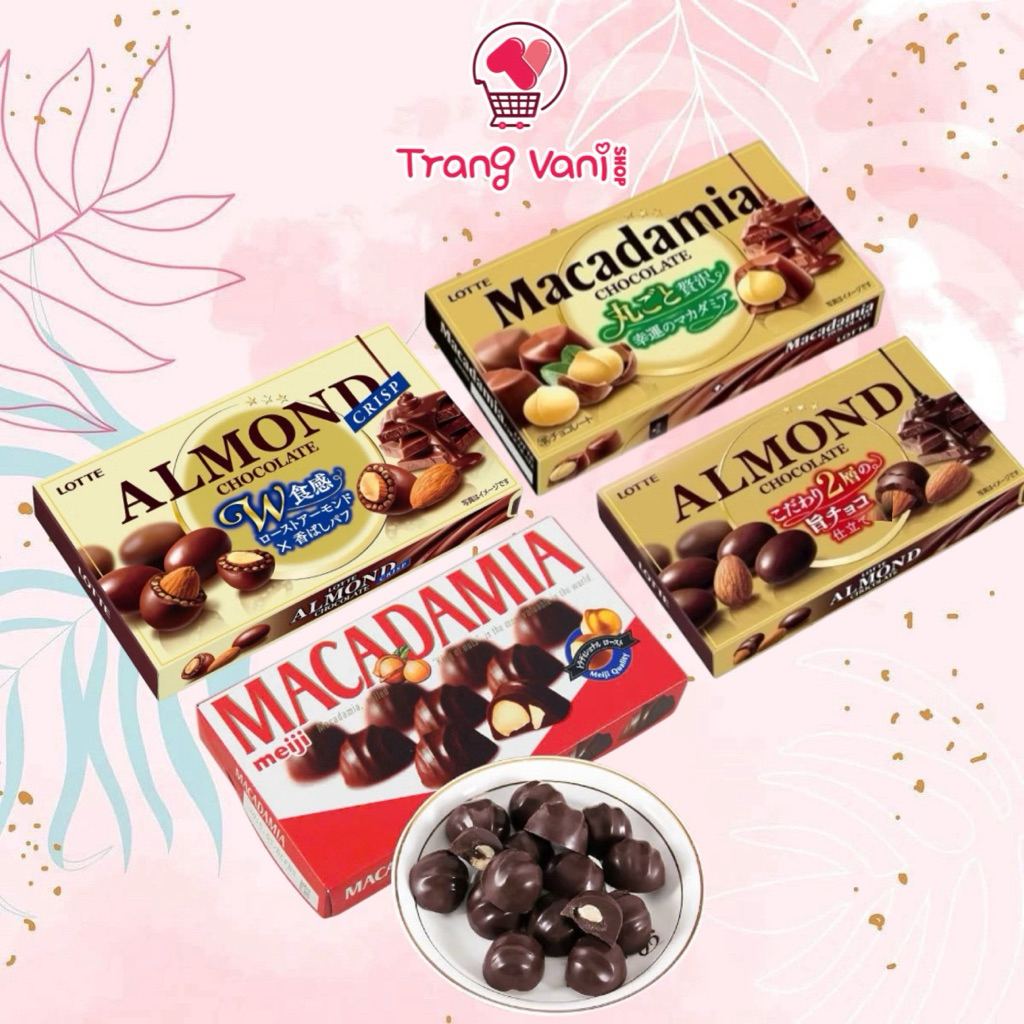 [Nội Địa Nhật] Socola Lotte Meiji Almond và Macadamia Siêu Ngon ...