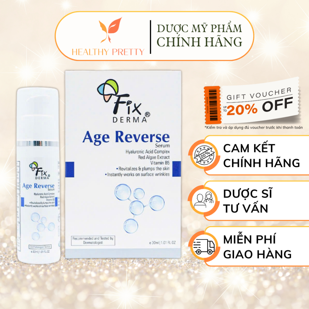 [FIXDERMA] Serum giảm nếp nhăn - Fixderma Age Reverse Serum 30ml ...