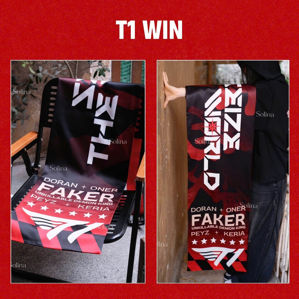 SLOGAN T1, KHĂN SOLOGAN T1, KHĂN T1 WIN, KHĂN T1 | Shopee Việt Nam