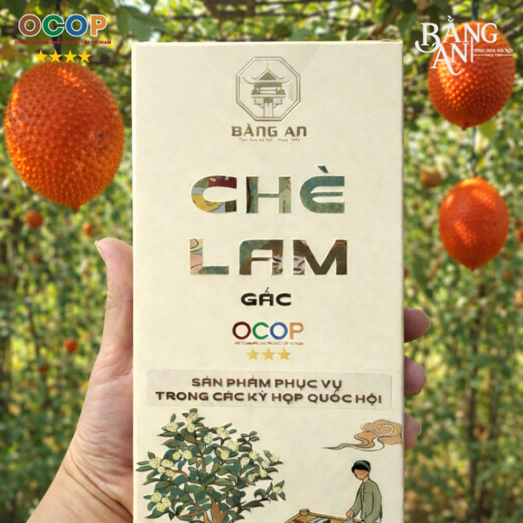 Chè lam gấc Bằng An đóng hộp dài 250g đậm đà trong set quà hộp Hà Nội ...