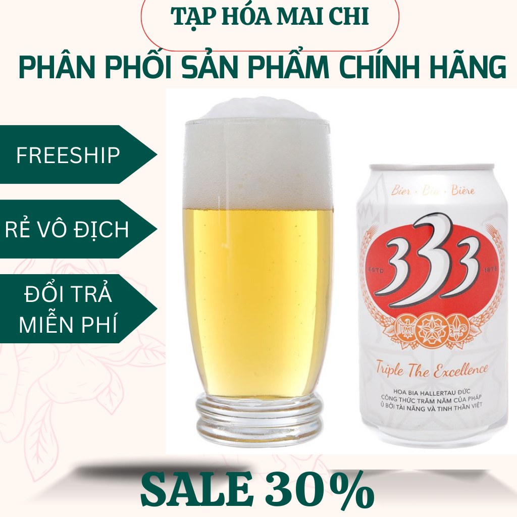 thùng 24 lon bia 333 330ml giá tốt Tháng 4, 2026 | Mua ngay | Shopee ...