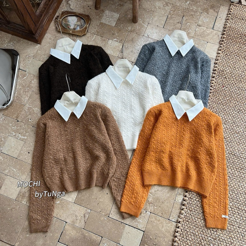 [Pre oder] 𝐑𝐨𝐲𝐞𝐞 𝐜𝐥𝐨𝐬𝐞𝐭 | ÁO LEN PHỐI CỔ SƠ MI CHUẨN HÀNG QCCC L1 ...